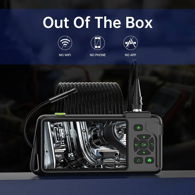 Pipe Camera 5'' IPS Screen Industrial Endoscope Camera 1-15M HD1080P S ...